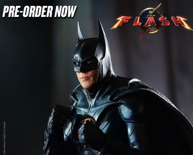 Batmobile a sošky z filmu The Flash - Svět Komiksu